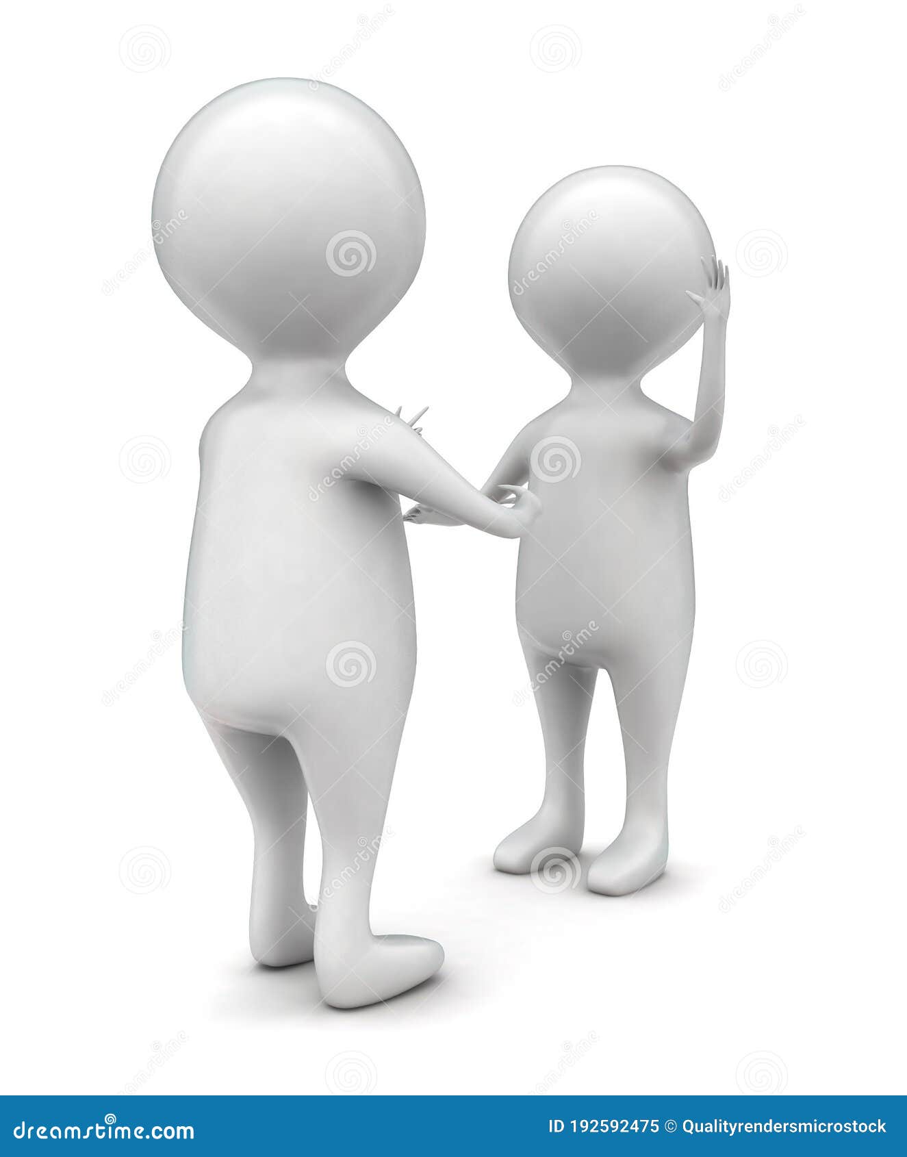 3d Men Having Conversation or Discussion Concept Stock Illustration ...