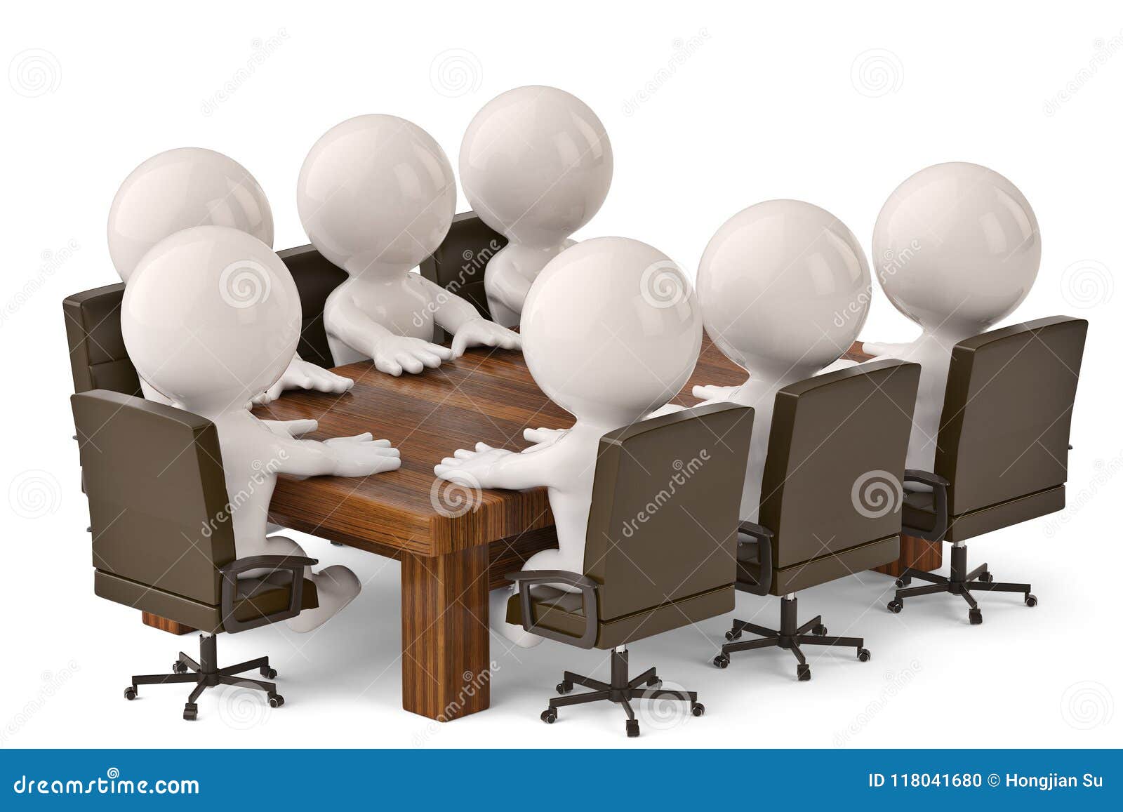 3d Men Sitting at a Table and Having Business Meeting.3D Illustration ... 3d Men Sitting at a Table and Having Business Meeting.3D Illustration ...