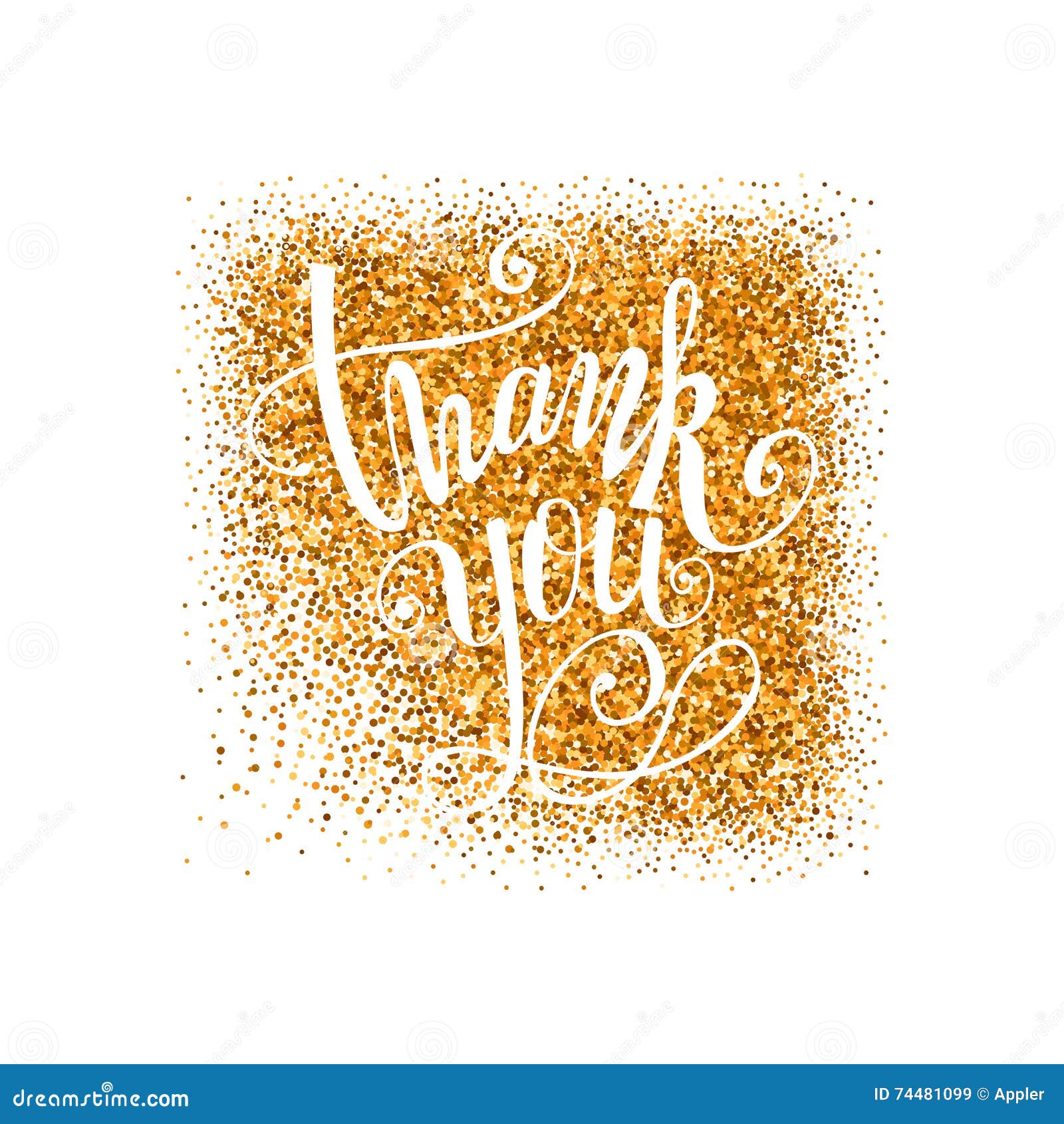 D'or merci badge illustration de vecteur. Illustration du salutation ...