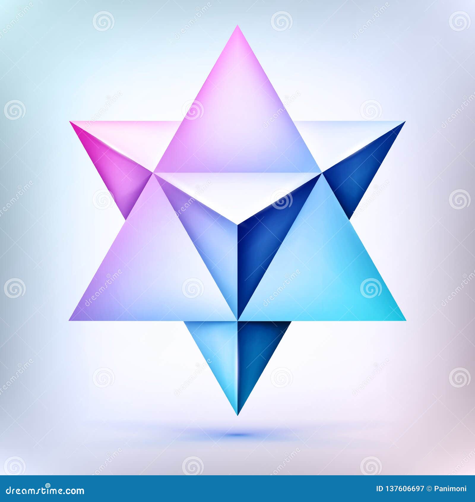 3d Merkaba, Esoteric Crystal, Sacral Geometry Shape, Volume Star, Mesh ...