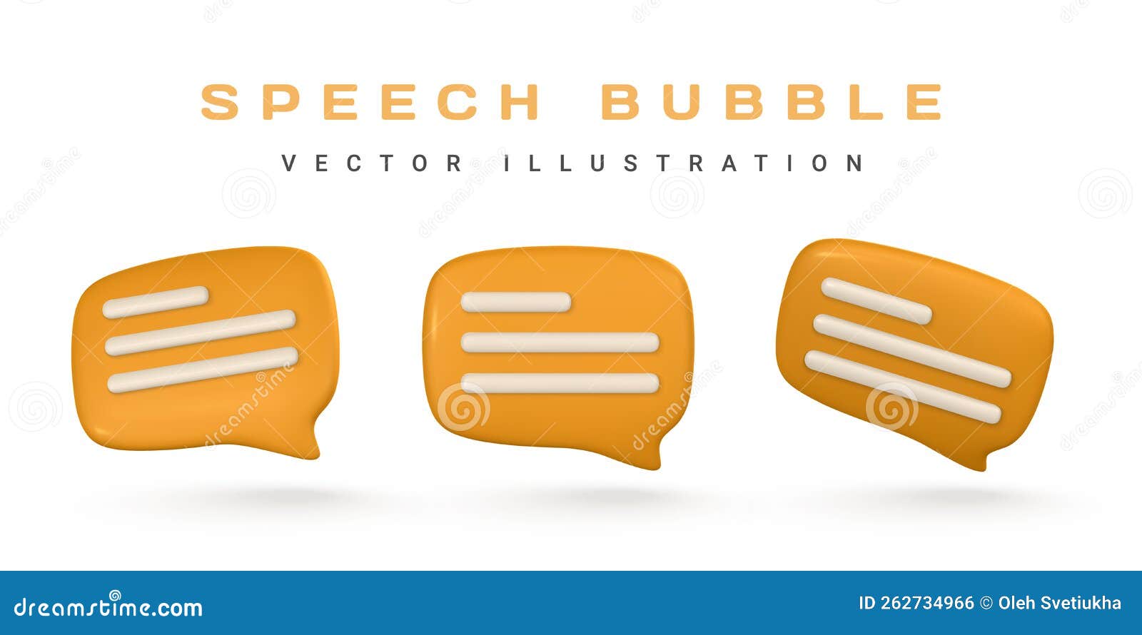 3d Message Notification Icon. Cute Chat Speech Bubble. Chatting Box ...