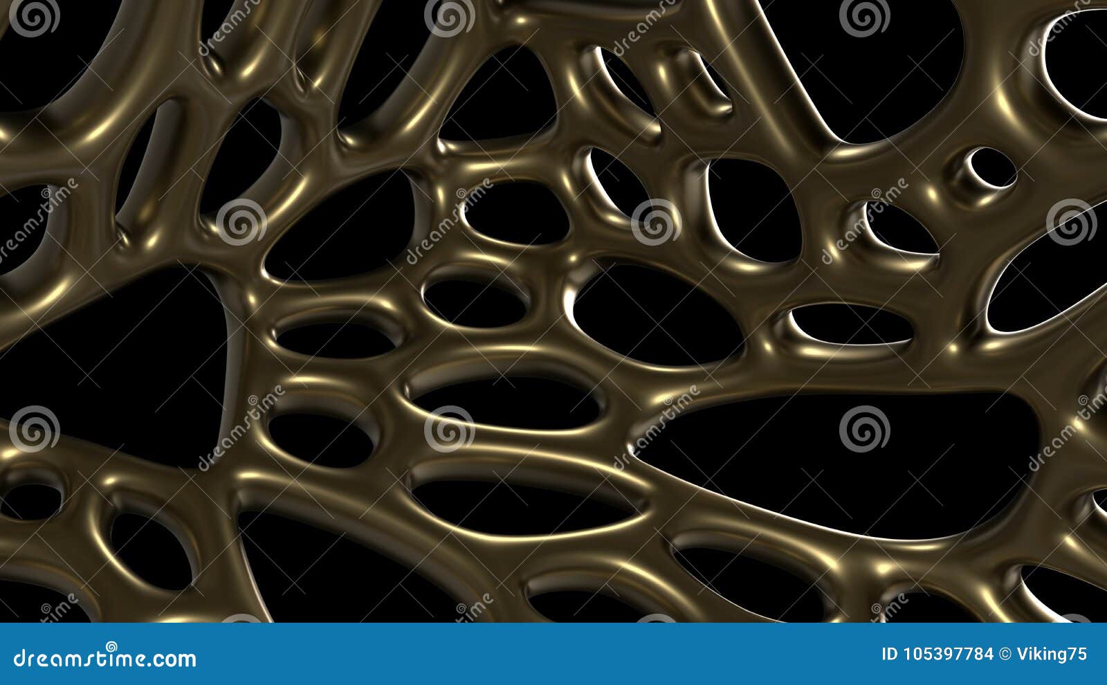 3d Metal Abstract Background Forming a Cobweb Structure. Stock ...