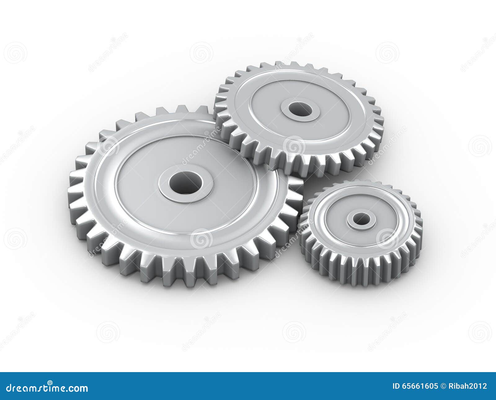 3d metal cogwheel gears stock illustration. Illustration of metal ...