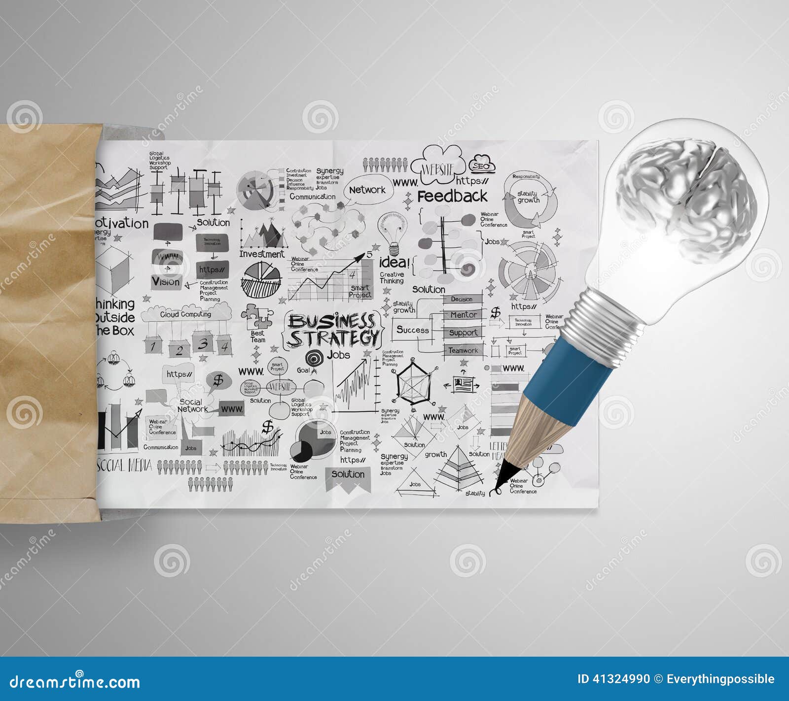 Brain Inside The Head A Technology Style For Logo Royalty-Free ...