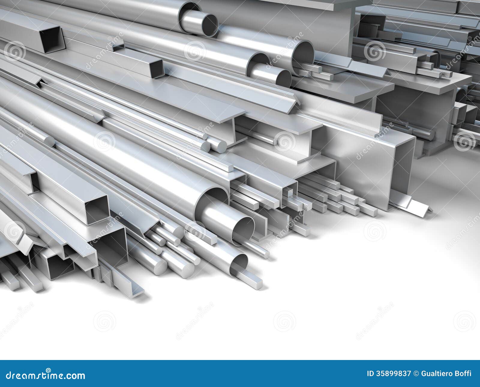 3d metal profile stock illustration. Illustration of background - 35899837