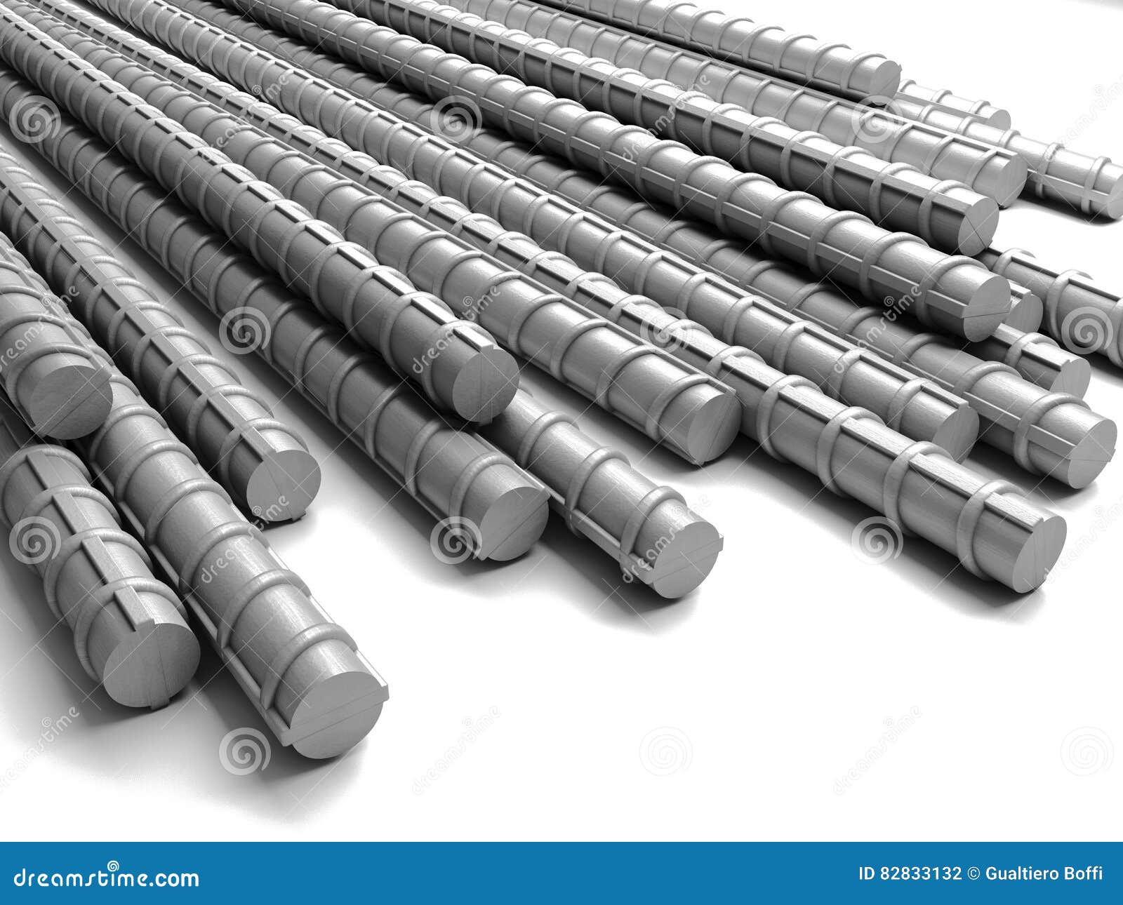 3d metal rebar stock illustration. Illustration of textured - 82833132