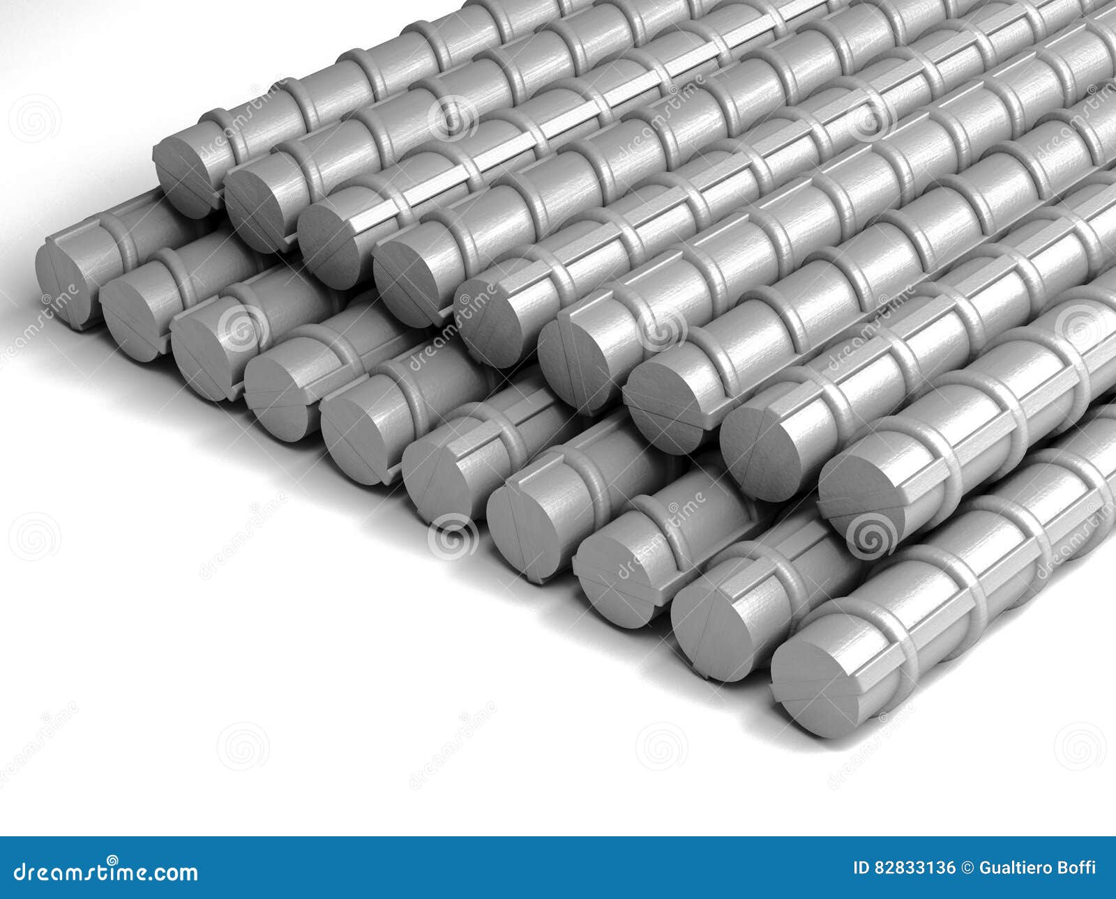 3d metal rebar stock illustration. Illustration of reinforcement - 82833136
