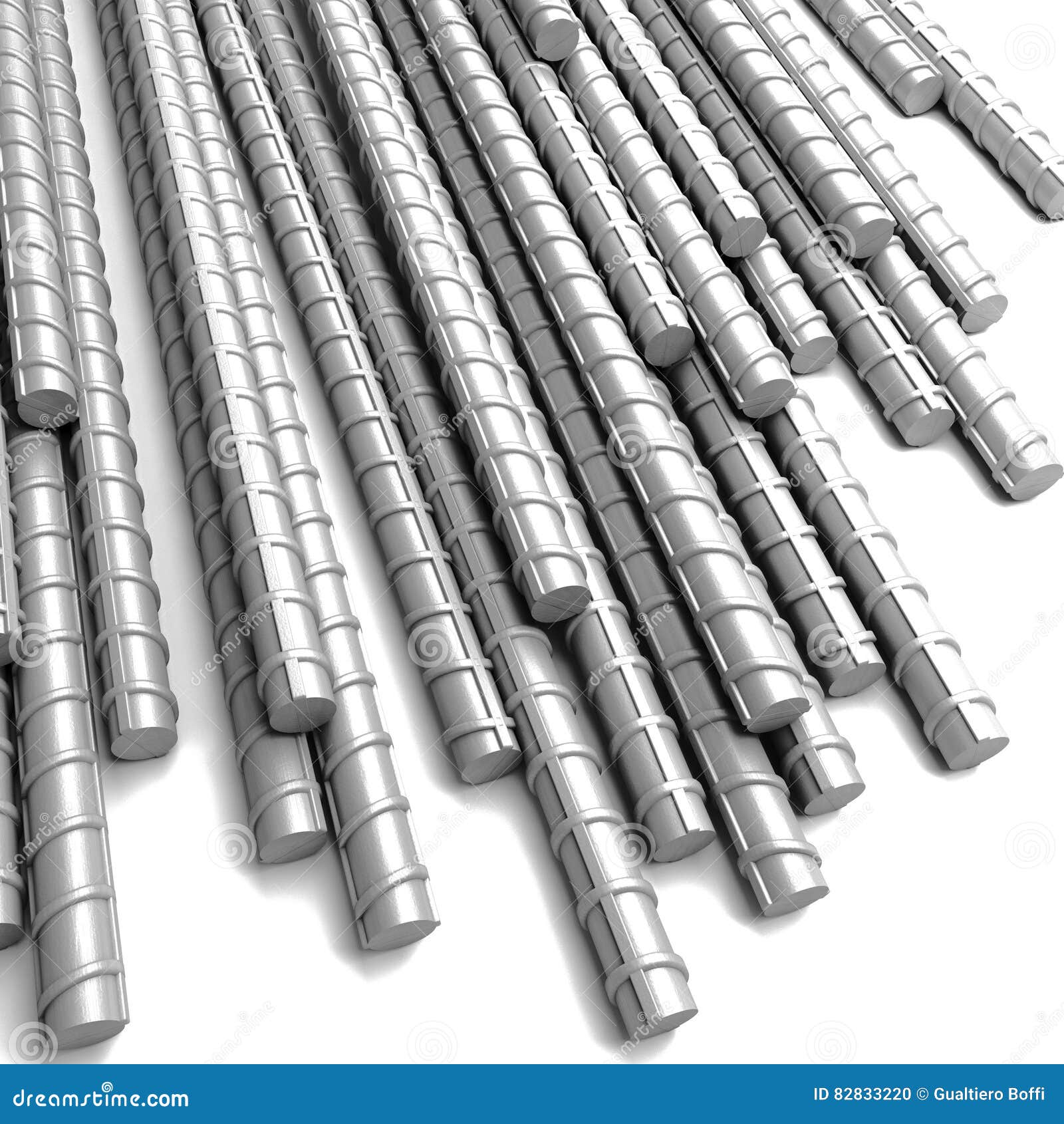 3d Metal Rebar Stock Image | CartoonDealer.com #82833253