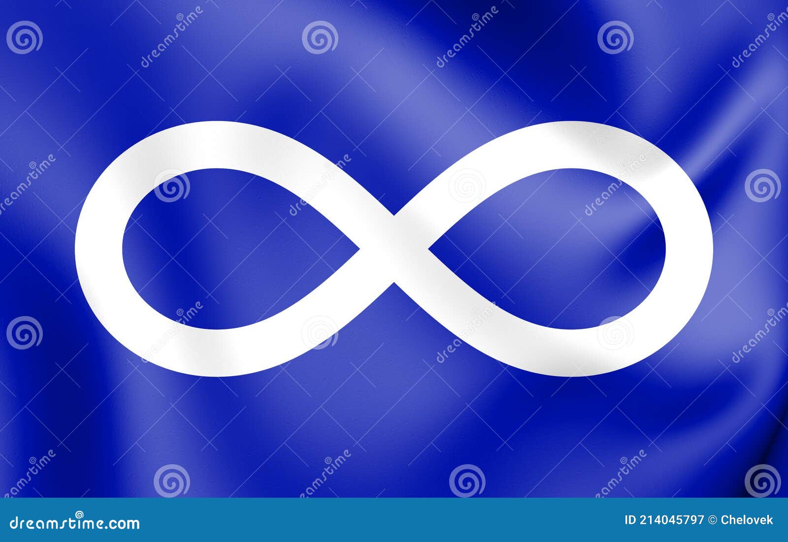 Metis Flag Blue Flag With Brush Stroke Effect And Information Text ...