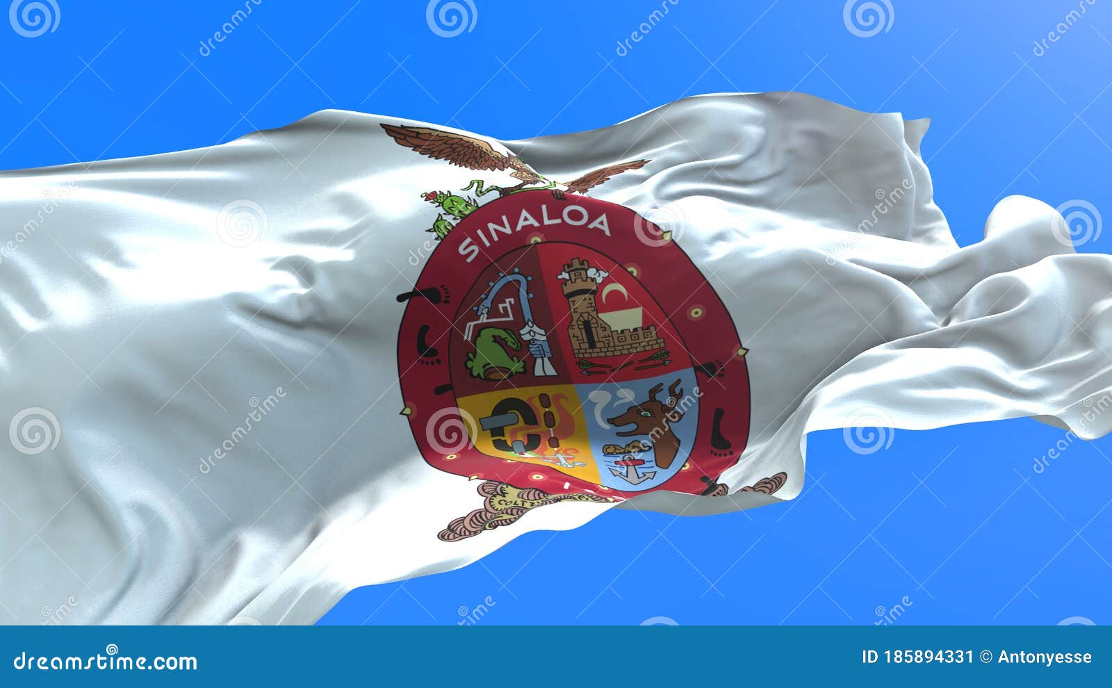 3D Mexican Realistic Waving Flag Background Royalty-Free Stock Image ...