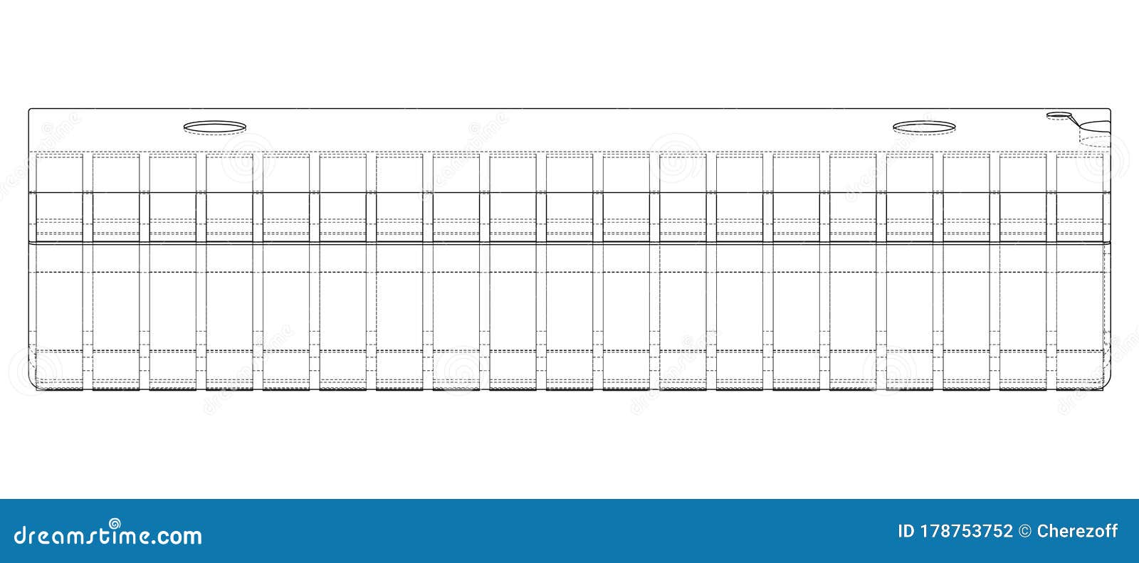 3D Microchip. Vector Rendering of 3d Stock Vector - Illustration of ...