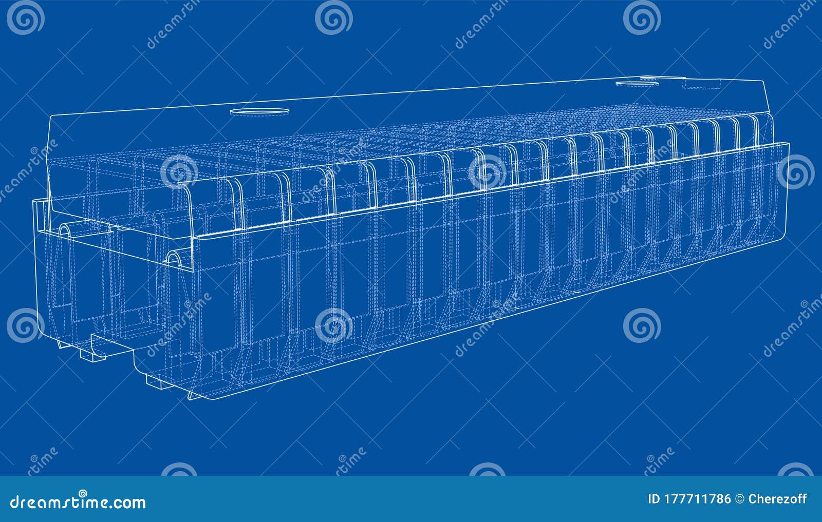 3D Microchip. Vector Rendering of 3d Stock Vector - Illustration of ...