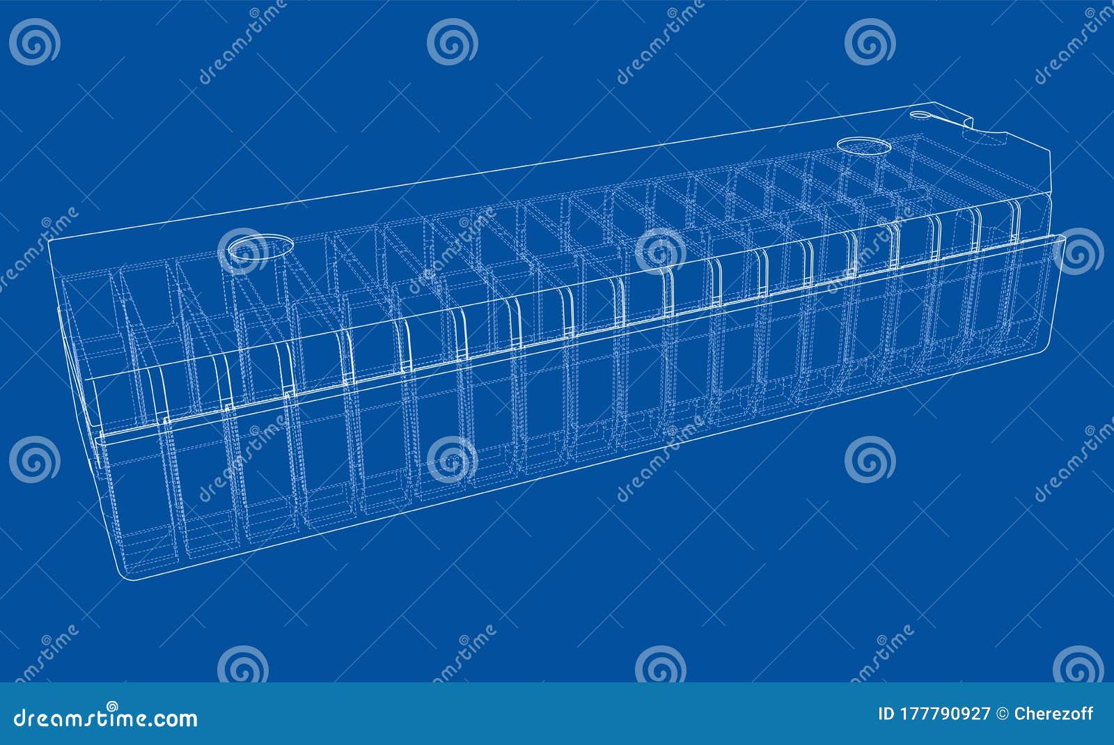 3D Microchip. Vector Rendering of 3d Stock Vector - Illustration of ...