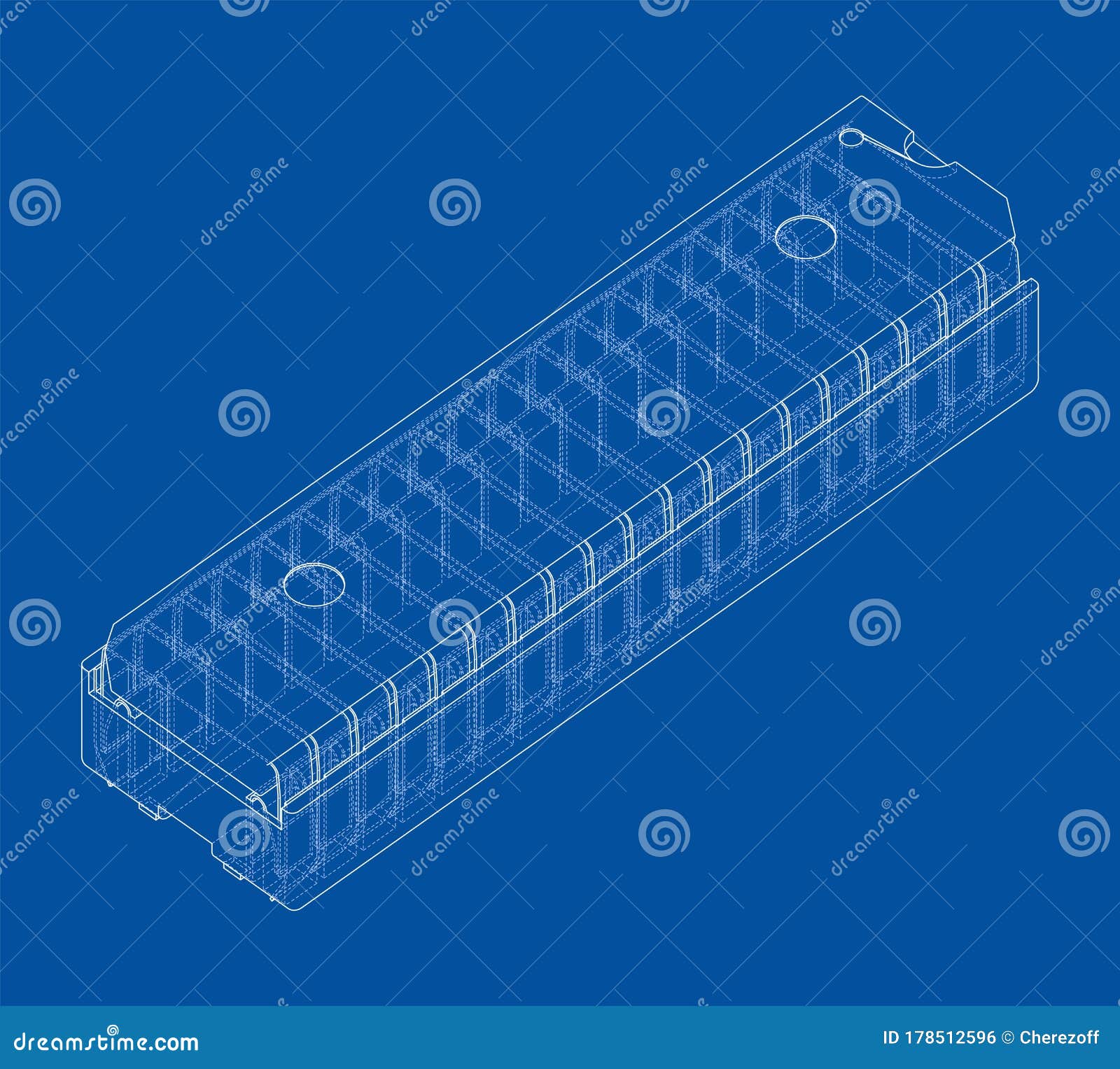 3D Microchip. Vector Rendering of 3d Stock Vector - Illustration of ...