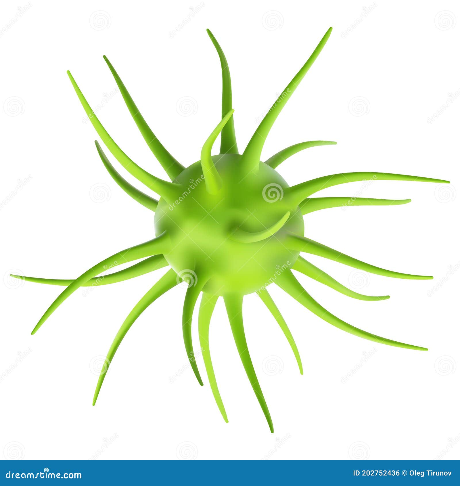 3d Microscopic Bacteria Isolated. Bacterium, Microorganism, Virus ...