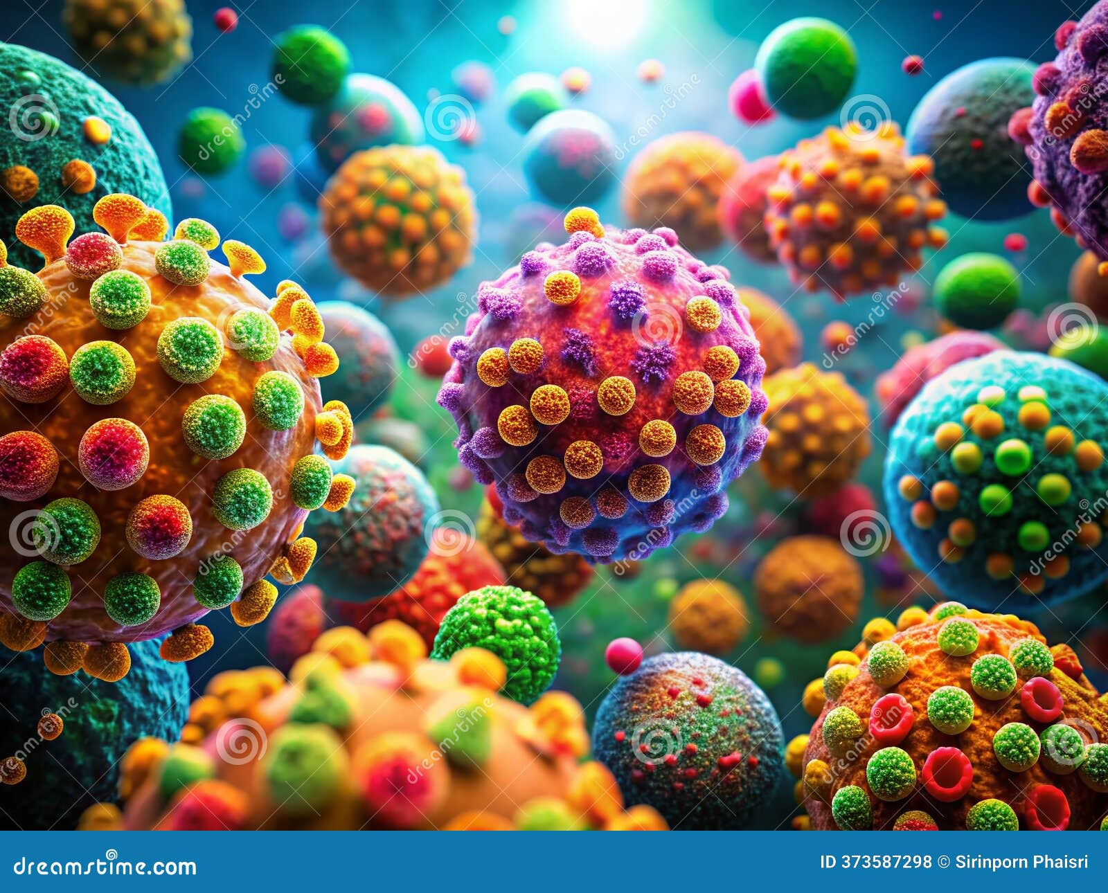 Microscopic 3D Render Of Alveoli In Lungs Pulmonary Structure ...