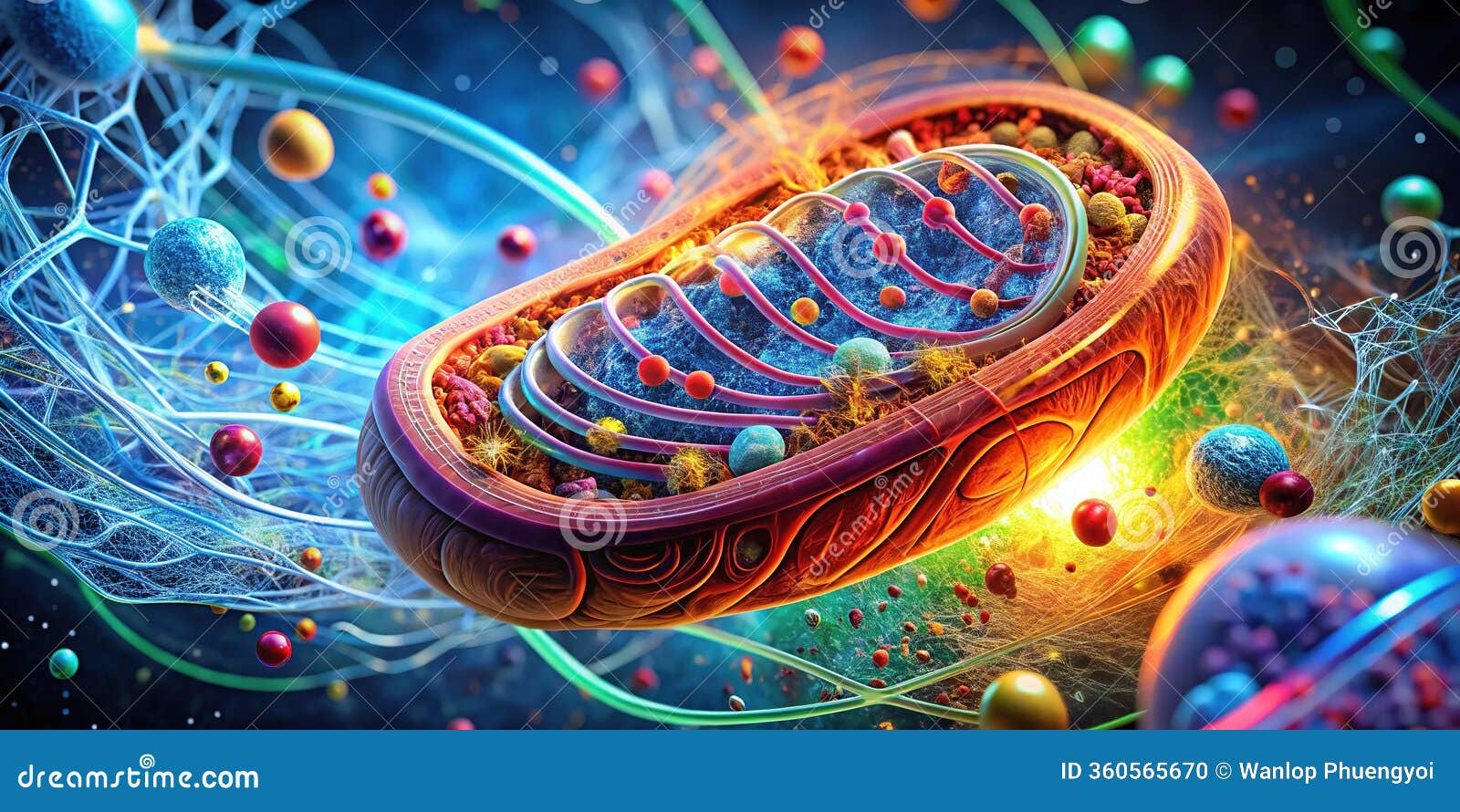 3D Microscopic Visualization of Muscle Cell Mitochondria a Network for ...