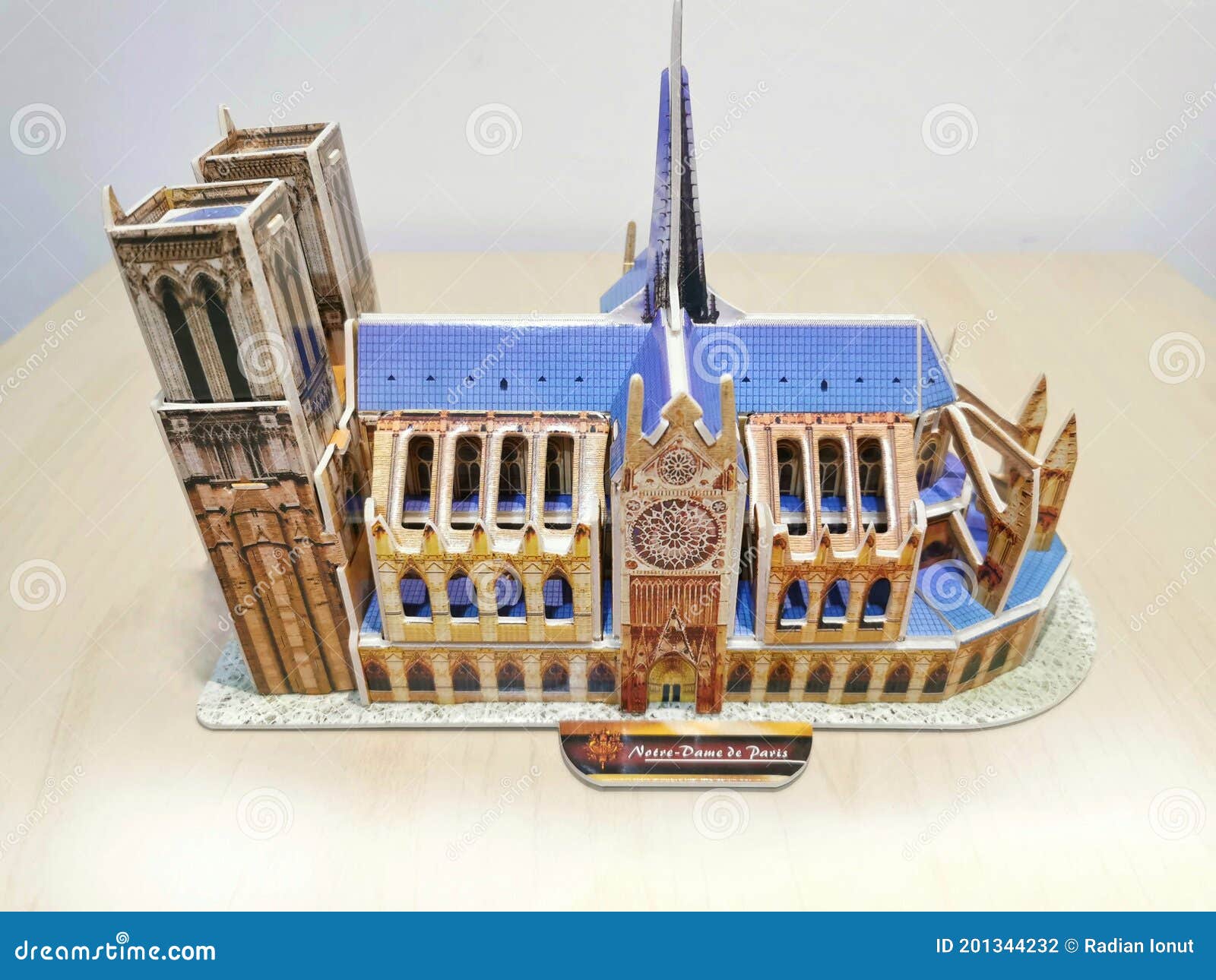 3D Miniature Model of the Notre-Dame Cathedral in Paris Stock Photo ...