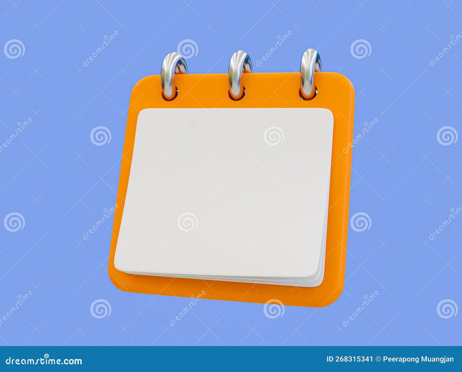 3d Minimal Blank Notepad Sheet. Reminder. Empty Reminder Papers Stock ...