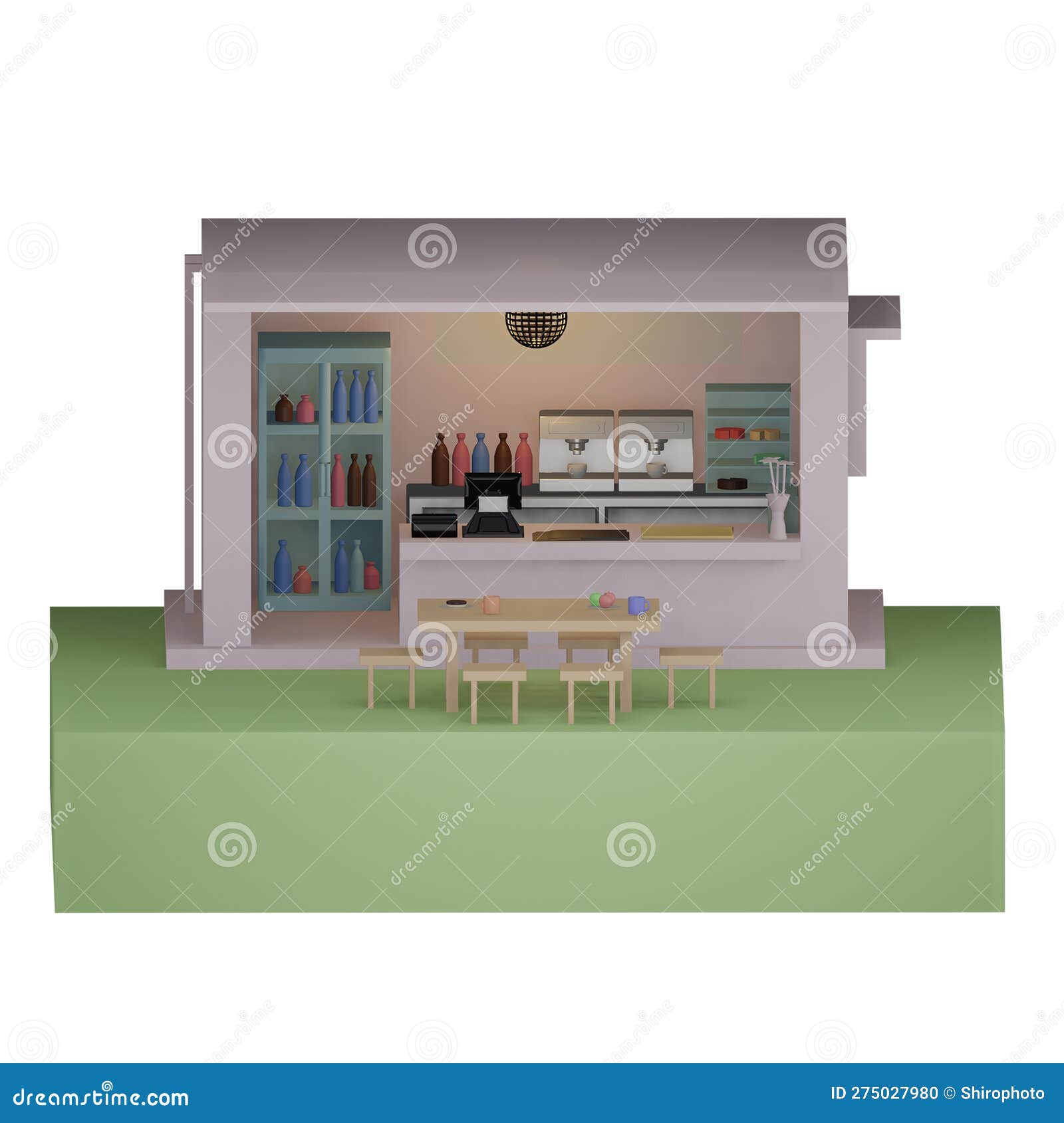 Minimal Coffee Label Template. Vintage Sticker Layout For Ground Coffee ...