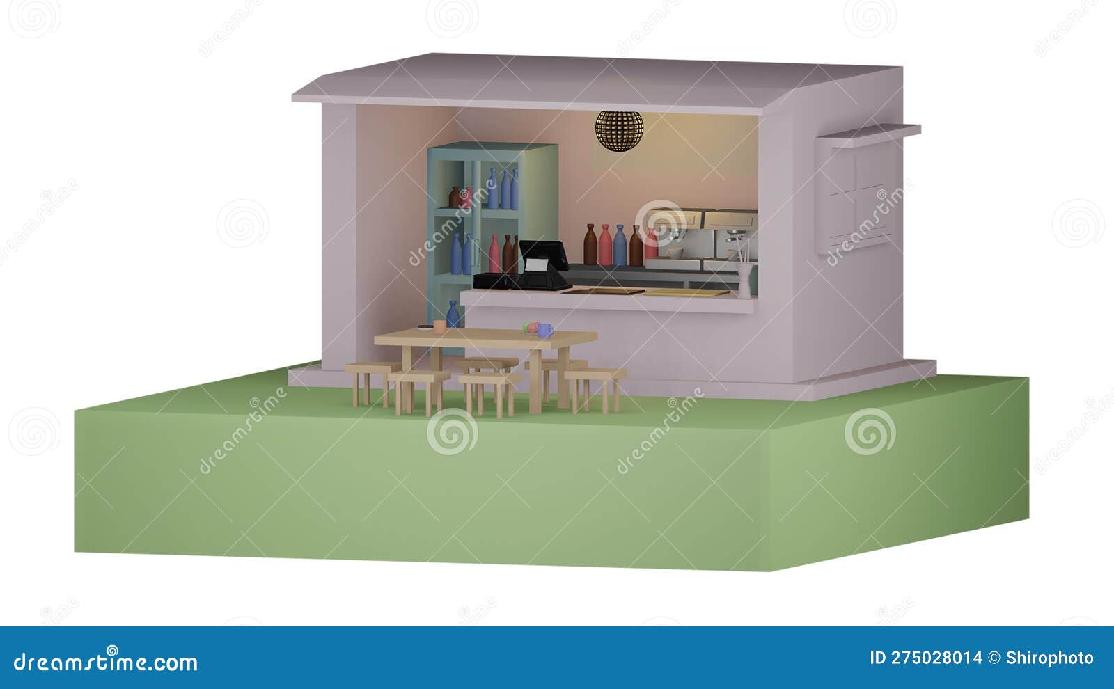 Minimal Coffee Label Template. Vintage Sticker Layout For Ground Coffee ...