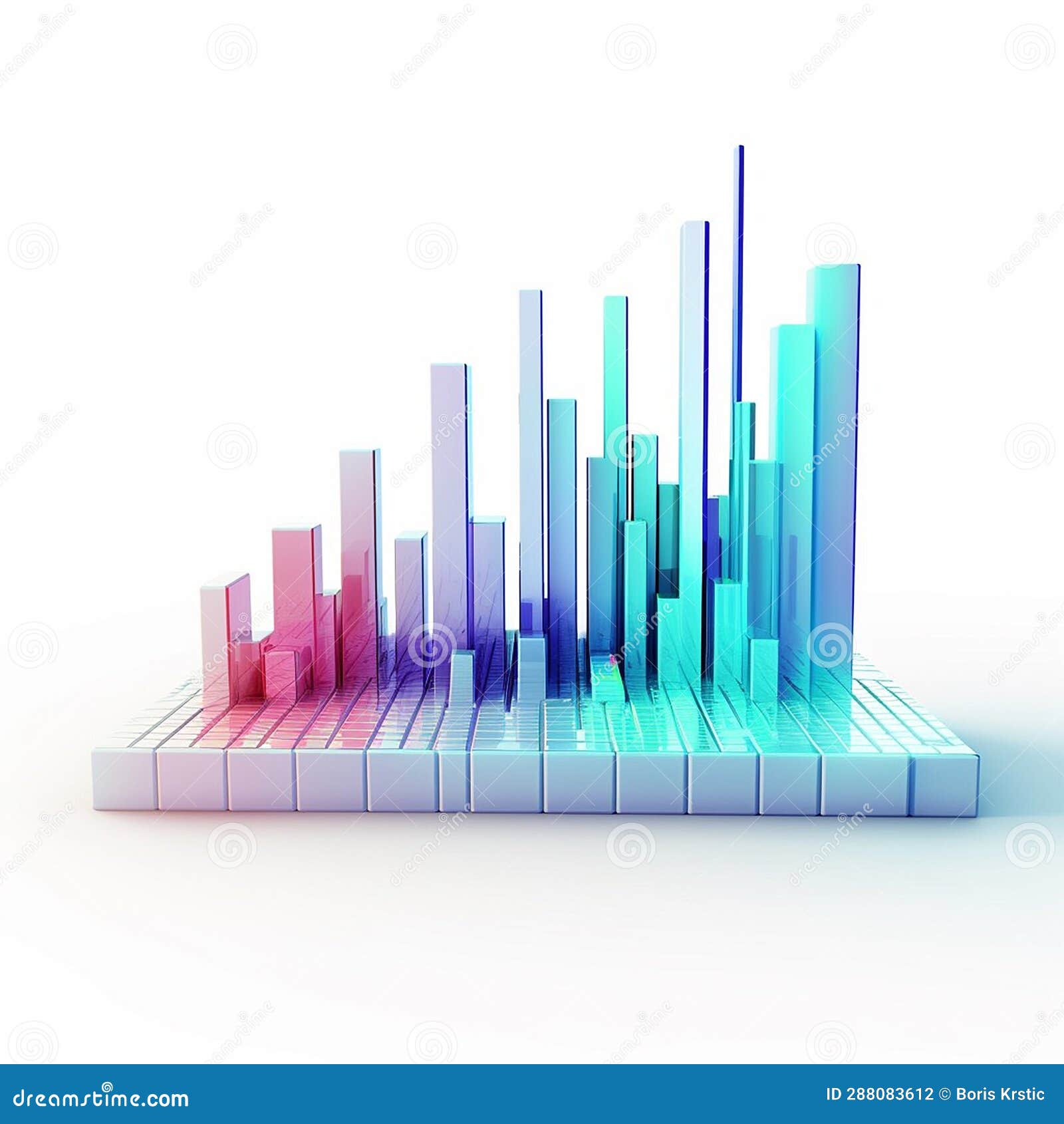 3D Minimal Data Analysis Icon Stock Illustration - Illustration of ...