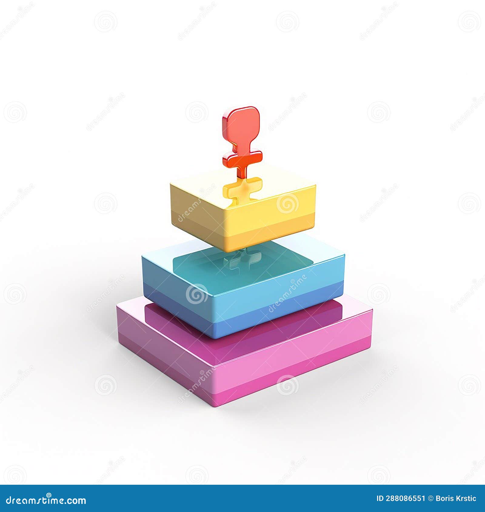 3D Minimal Inclusion and Diversity Icon Stock Illustration ...