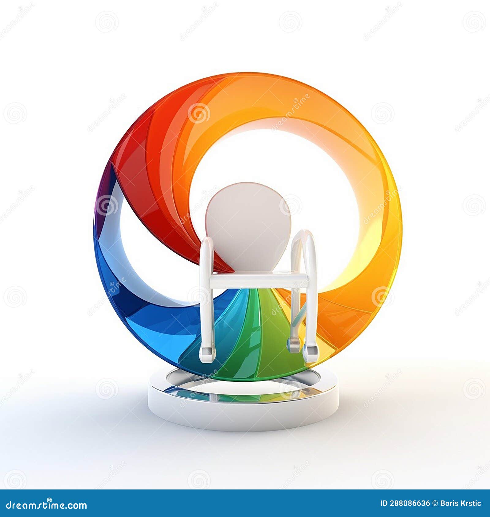 3D Minimal Inclusion and Diversity Icon Stock Illustration ...