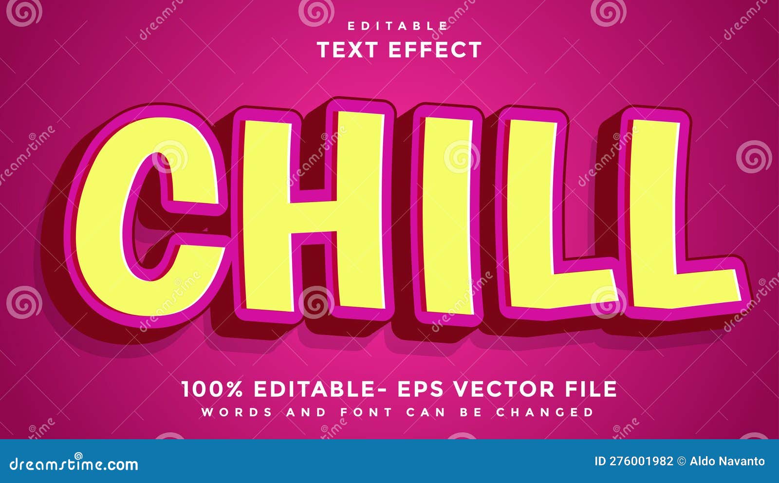 3d Minimal Chill Editable Text Effect Design Template, Effect Saved in ...