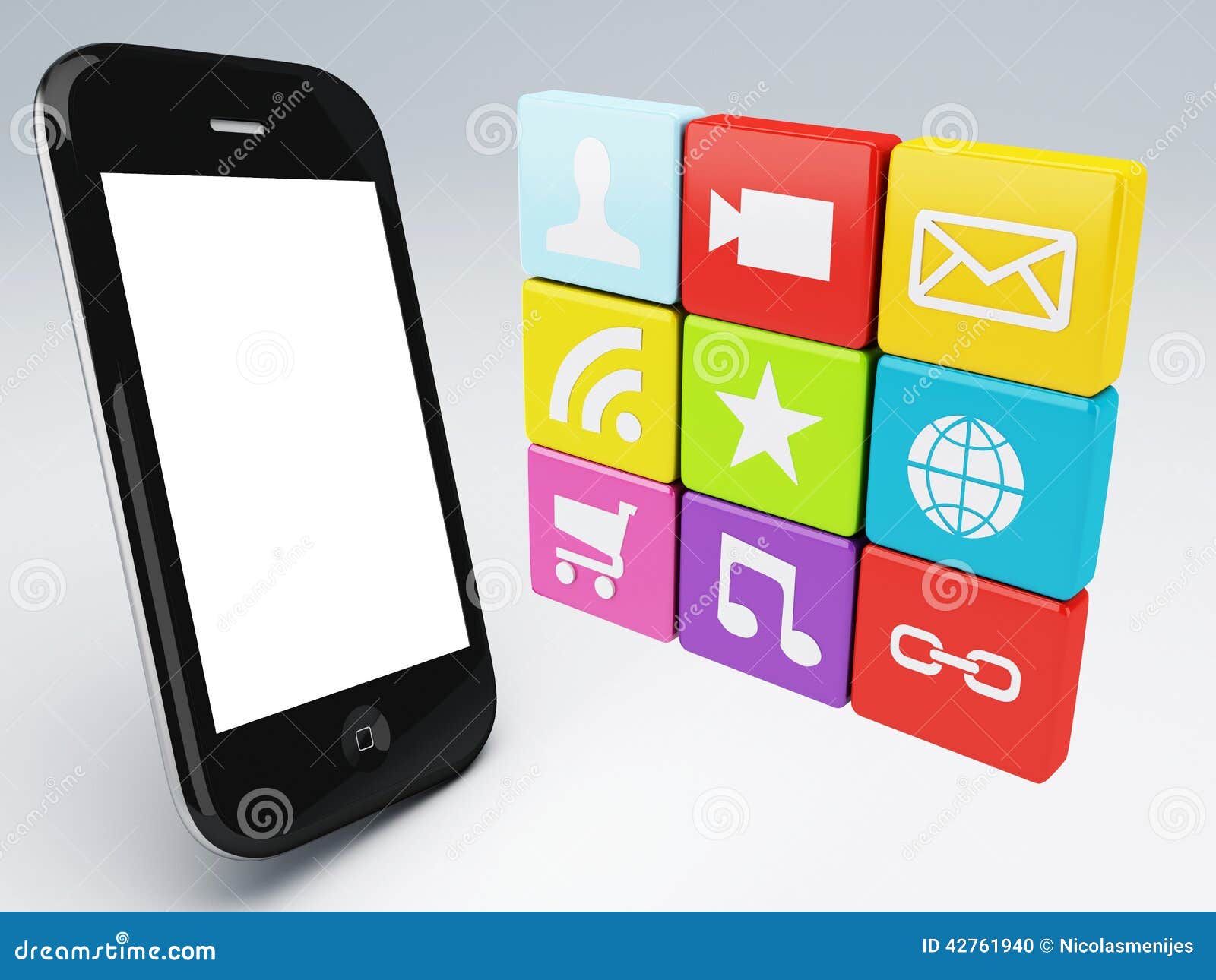 3d mobile phone app wifi editorial image. Illustration of mobility ...