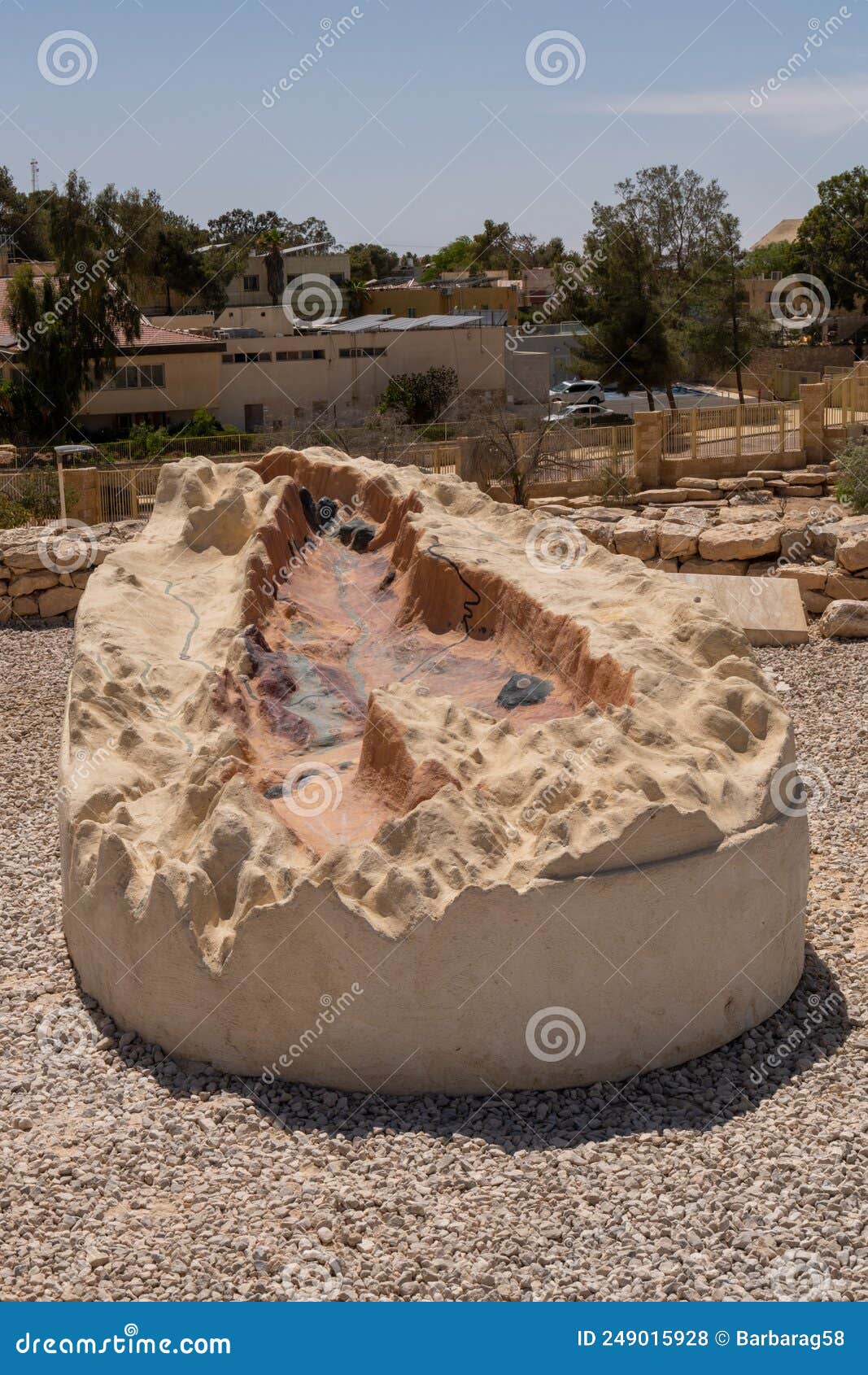 3D Mock Up Model Of The Ramon Crater In Mitzpe Ramon, Israel Editorial ...