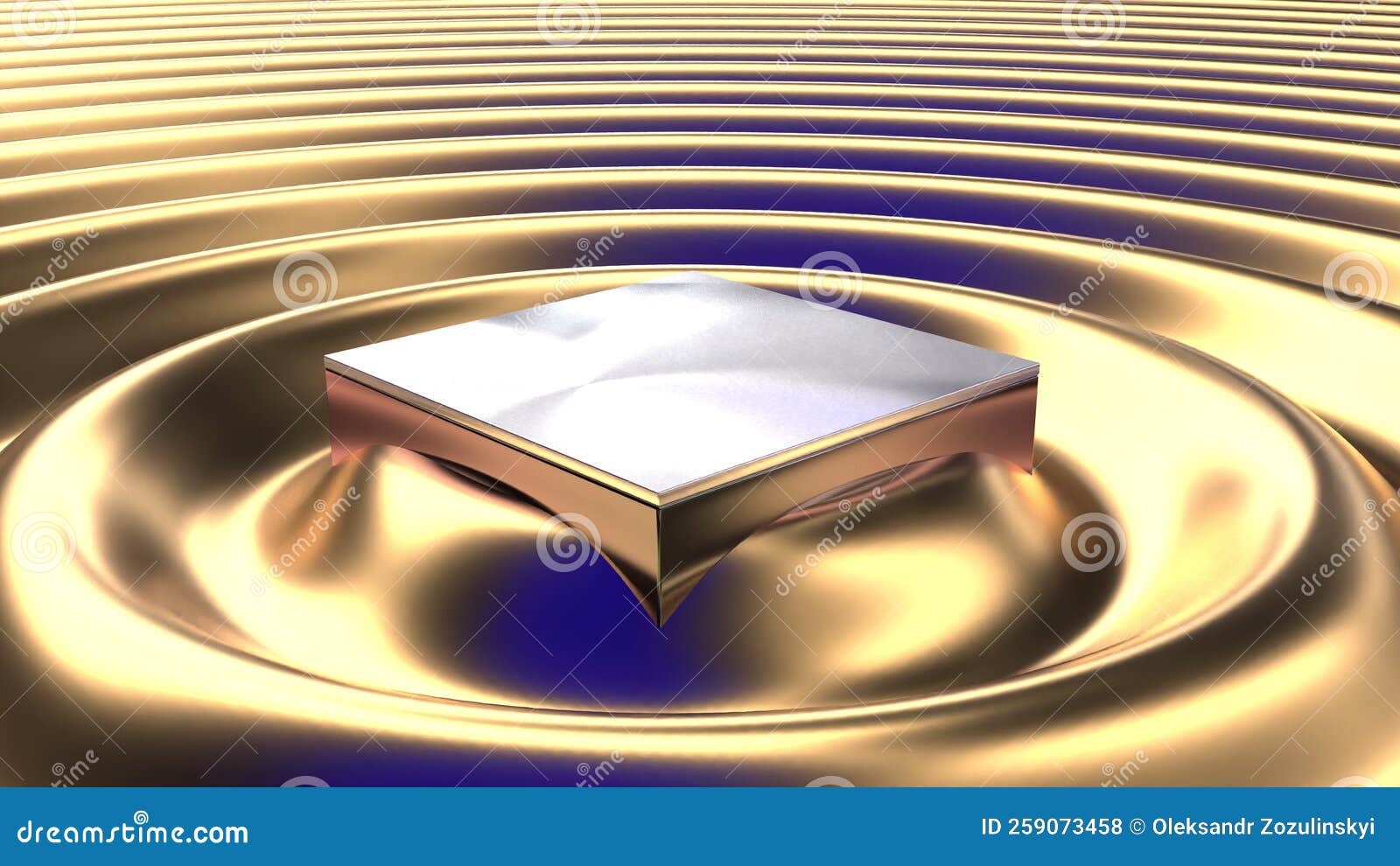3d Mockup Minimal Animation Design Empty Stage Gold Wave Platform 3d ...