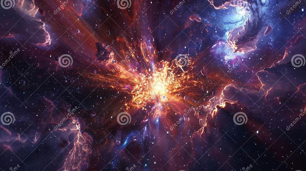 3D Model Abstract Art of Celestial Abstract Artwork Capturing the ...