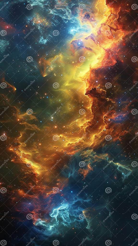 3D Model Abstract Art of Celestial Abstract Artwork Capturing the ...