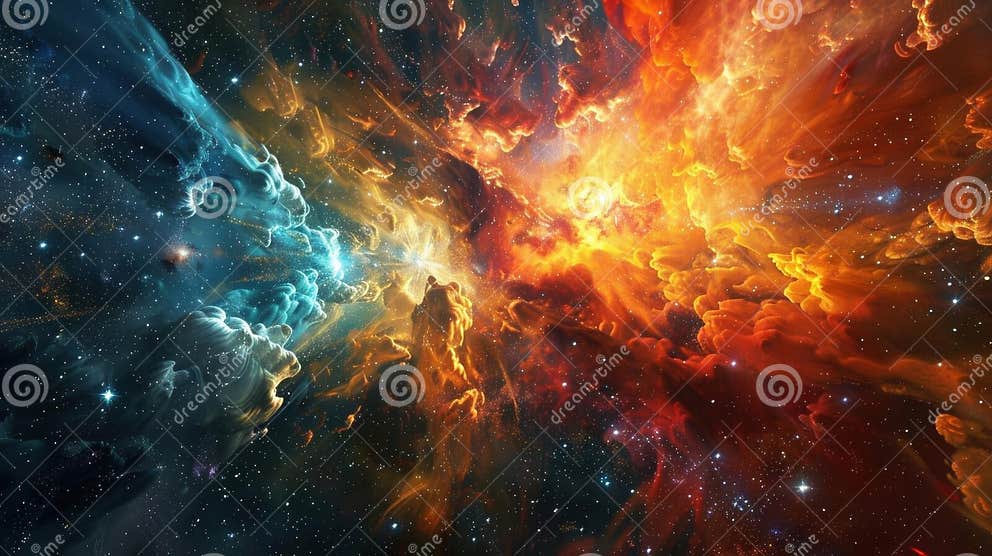 3D Model Abstract Art of Celestial Abstract Artwork Capturing the ...