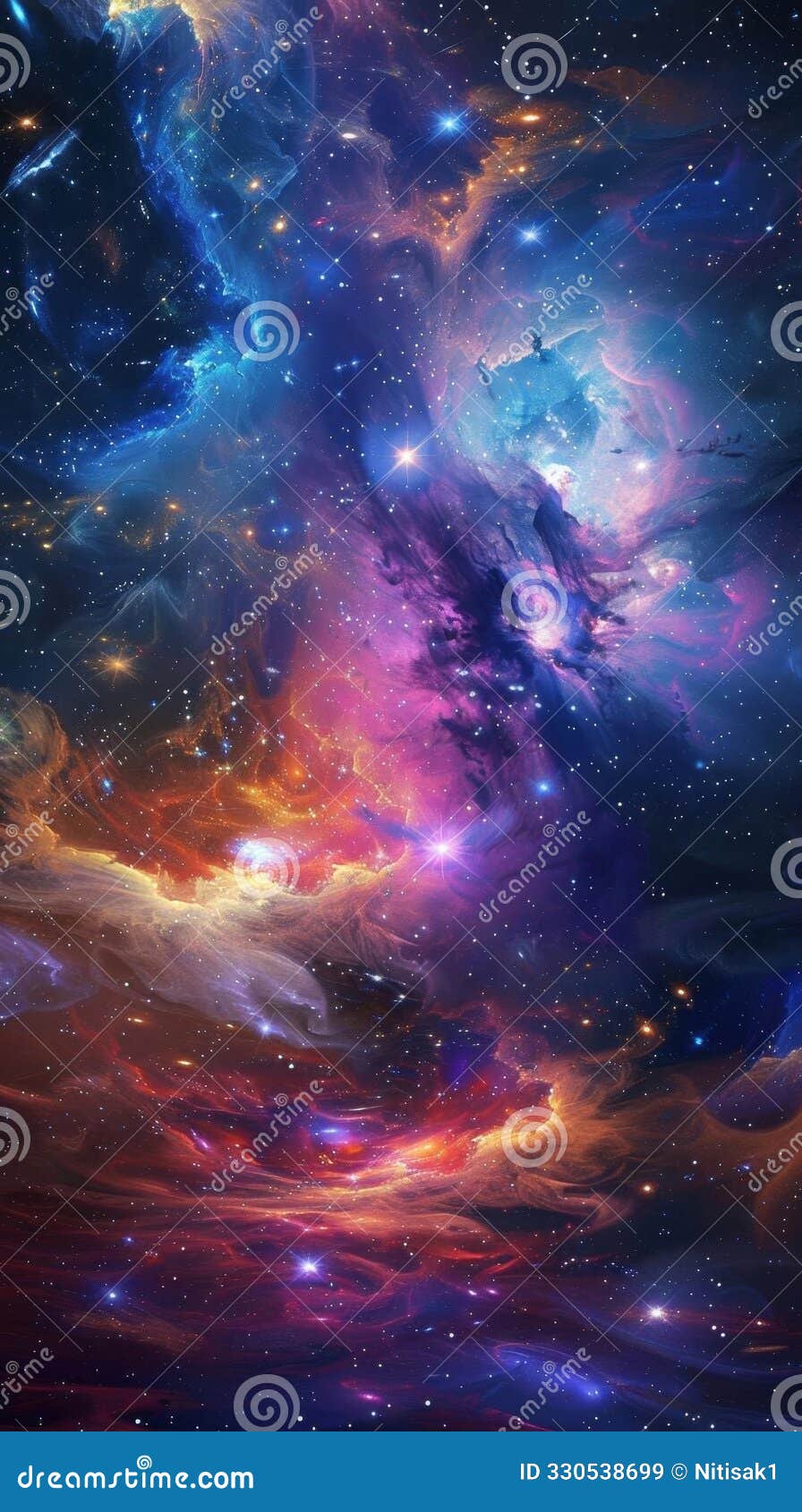 3D Model Abstract Art of Celestial Abstract Artwork Capturing the ...