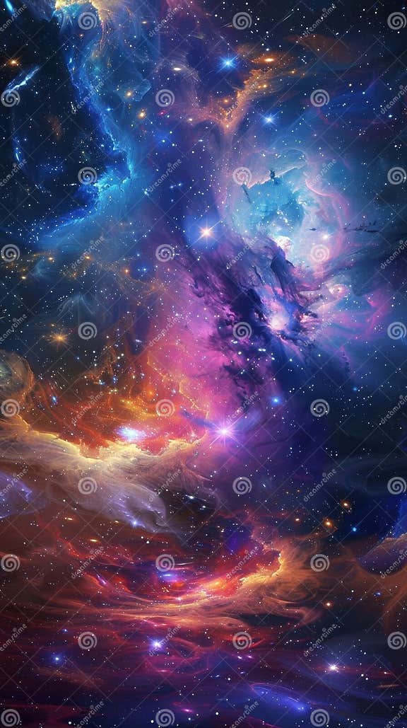 3D Model Abstract Art of Celestial Abstract Artwork Capturing the ...