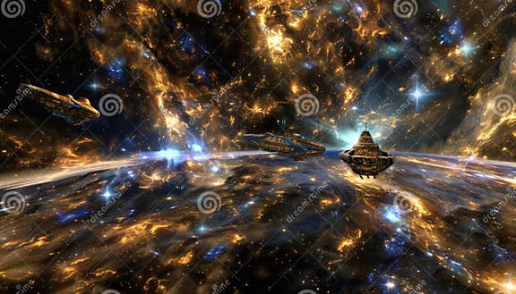 3D Model Abstract Art of Deep Space Exploratory Abstract Celestial ...