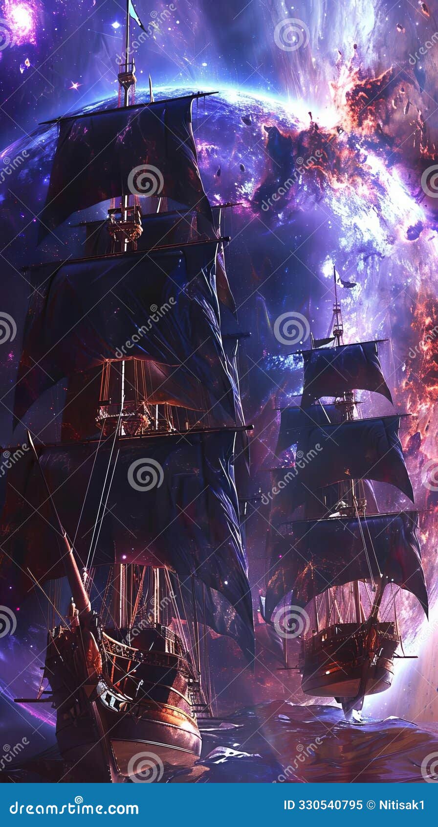 3D Model Abstract Art of Deep Space Abstract Vessel Sculpture Charting ...