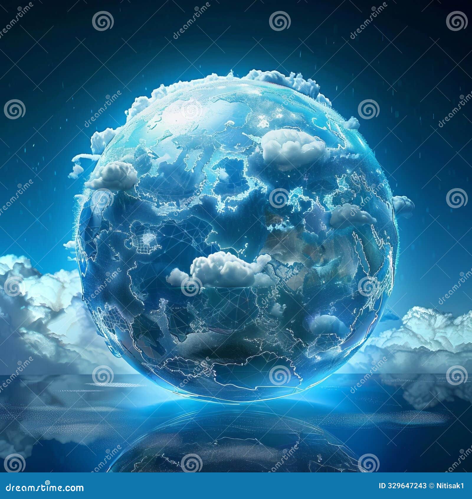 3D Model Abstract Art of Dynamic Abstract Global Weather Visualization ...