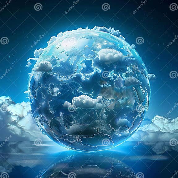3D Model Abstract Art of Dynamic Abstract Global Weather Visualization ...