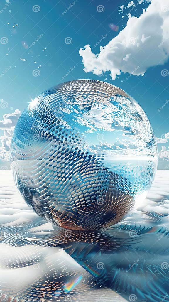 3D Model Abstract Art of Dynamic Abstract Weather Visualization Sphere ...