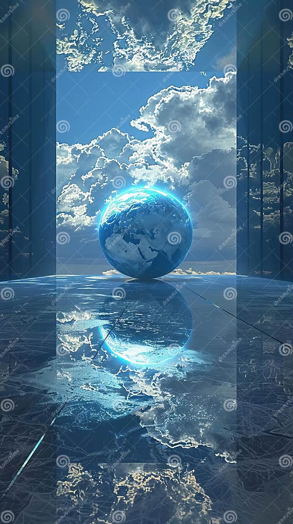3D Model Abstract Art of Abstract Global Weather Visualization Sphere ...