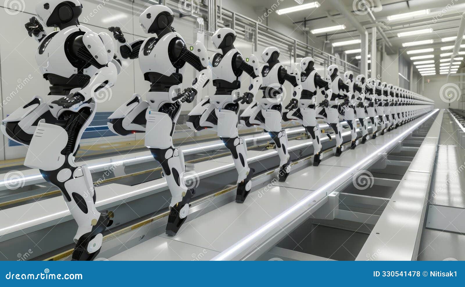 3D Model Abstract Art of Hypnotic Industrial Abstract Robot Dance ...