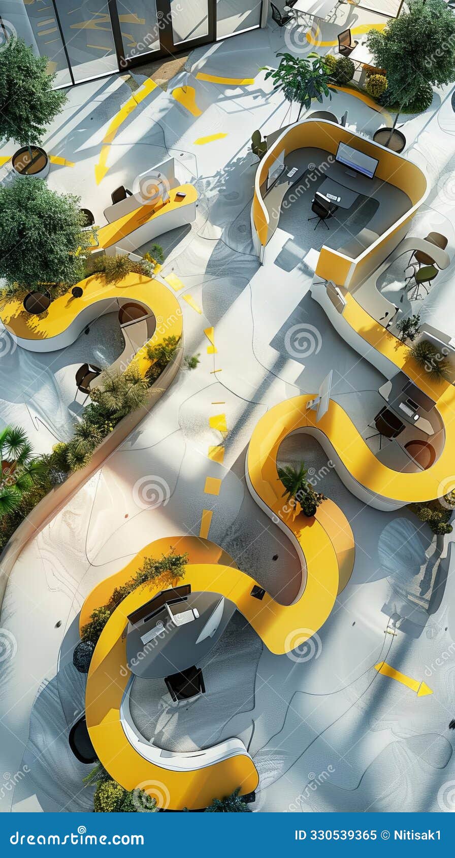 3D Model Abstract Art of Innovative Abstract Workstation Ecosystem ...