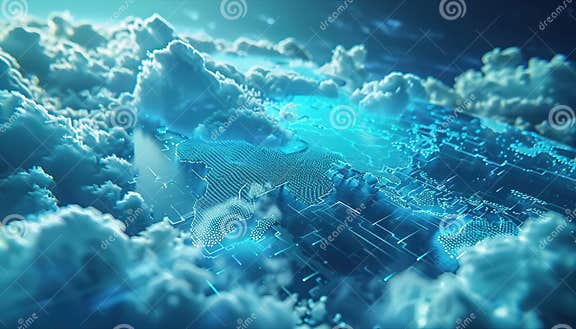 3D Model Abstract Art of Nextgeneration Holographic Abstract Global ...