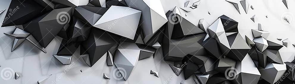 3D Model Abstract Art of Somber Abstract Veteran Tribute with Angular ...