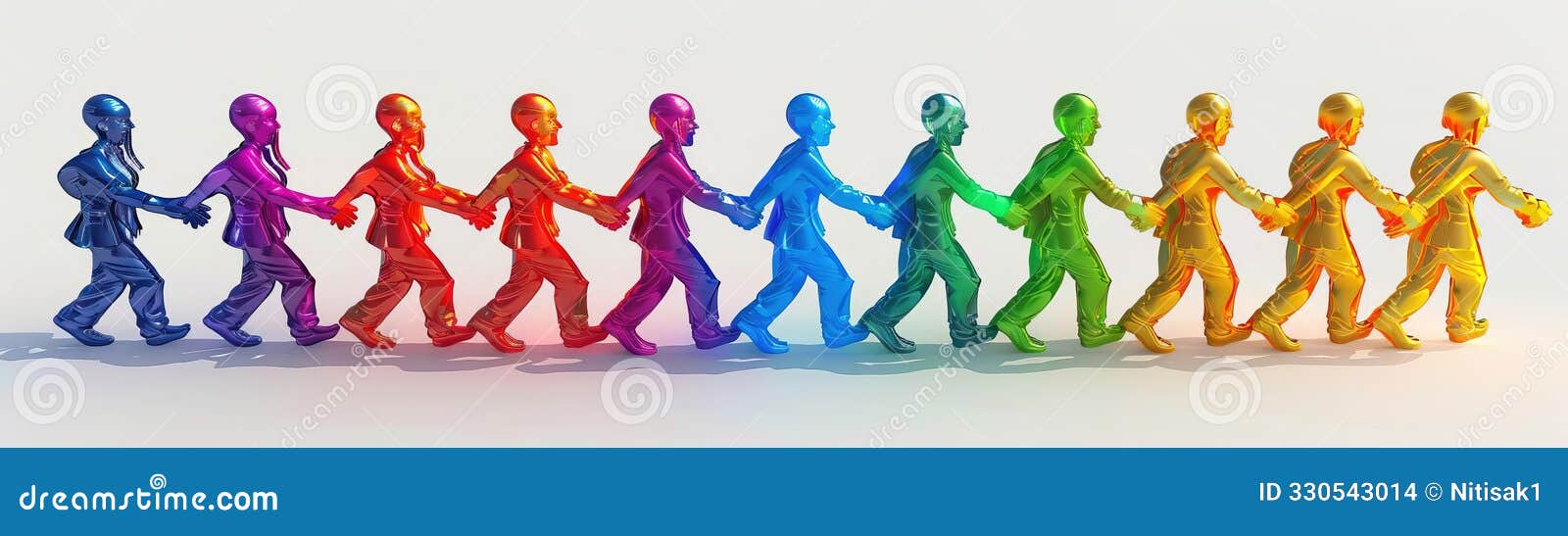 3D Model Abstract Art Of Unity Abstract LGBTQ Community Rainbow ...