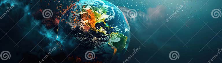 3D Model Abstract Art of Abstract Weather Visualization Globe with ...