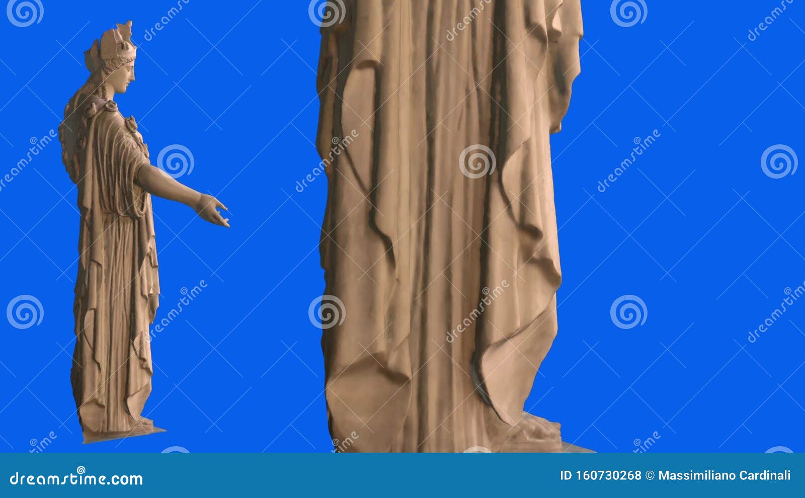 Atena statue rotation stock footage. Video of city, ancient - 160730268